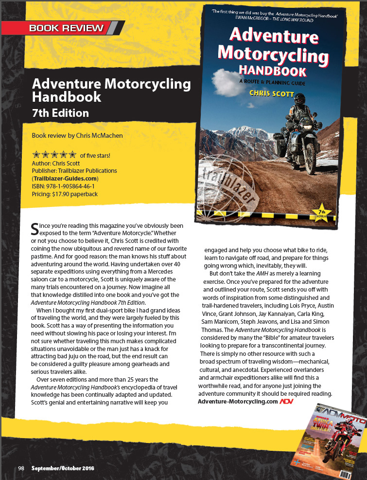 AMH7 Reviews | Adventure Motorcycling Handbook