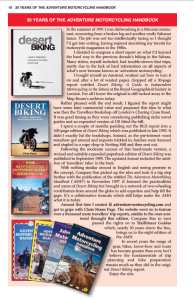 Adventure Motorcycling Handbook | The Website of the Book