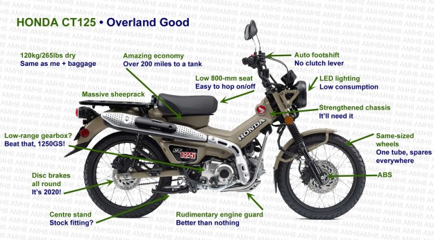 Why Honda’s new CT125 makes a great adv (and why it doesn’t ...